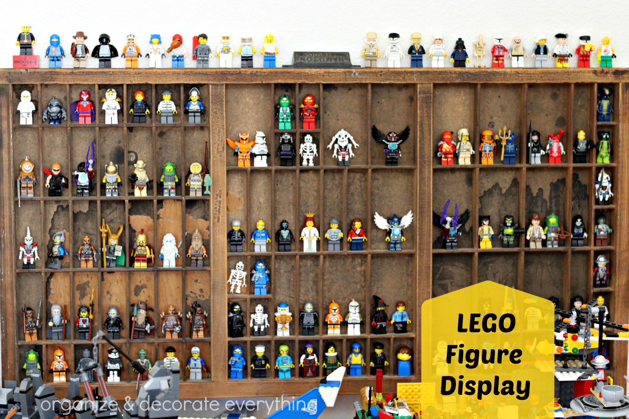 LEGO Mini Figure Display Organize And Decorate Everything