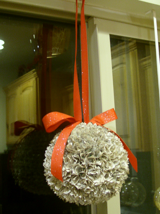 Book Pages Decorative Ball - Organize and Decorate Everything