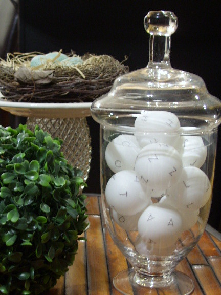 Decorative Letter Balls - Organize and Decorate Everything