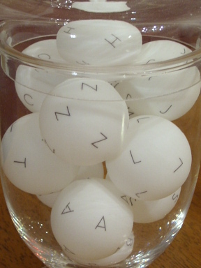 Decorative Letter Balls - Organize and Decorate Everything