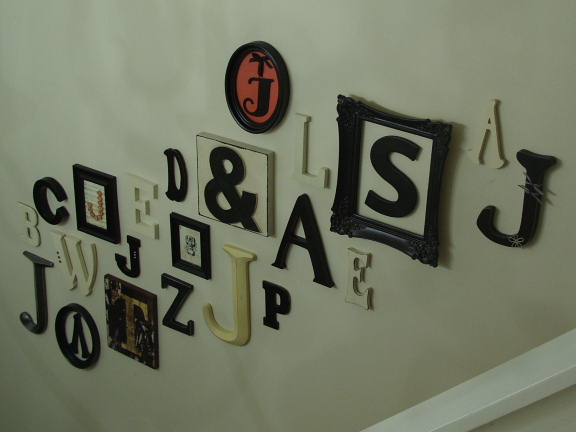 Family Letter Wall - Organize and Decorate Everything