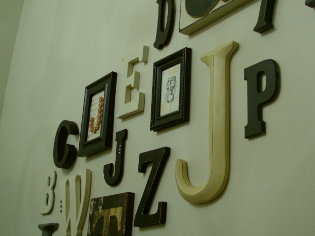 Family Letter Wall - Organize and Decorate Everything