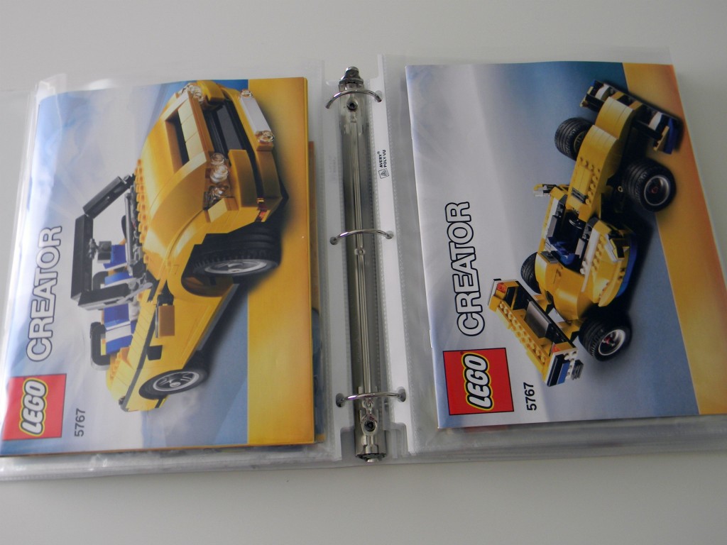 Lego Instruction Binder - Organize and Decorate Everything