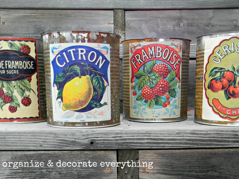 How to Make Vintage Cans - Organize and Decorate Everything