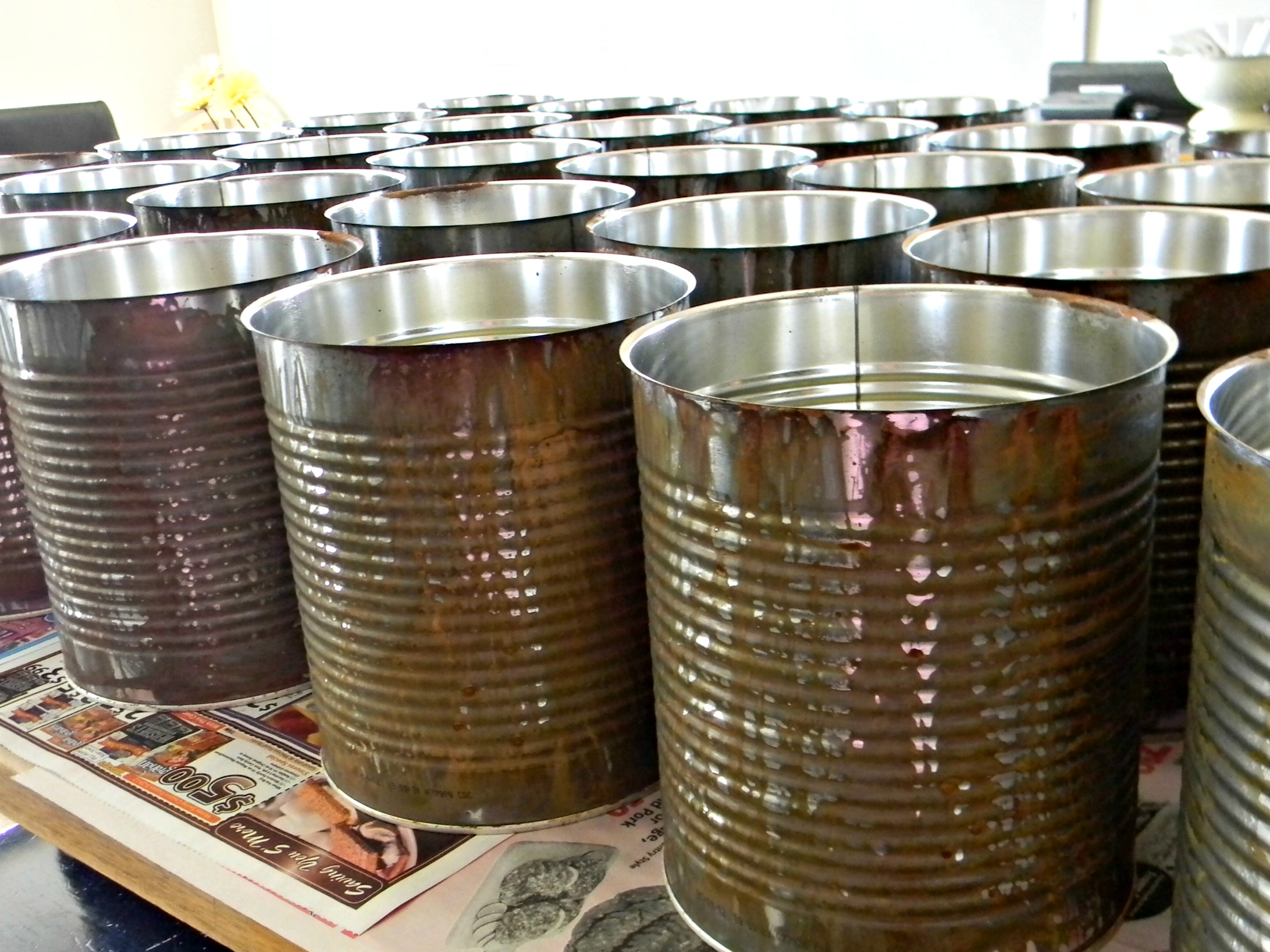 6.3 rusty cans - Organize and Decorate Everything