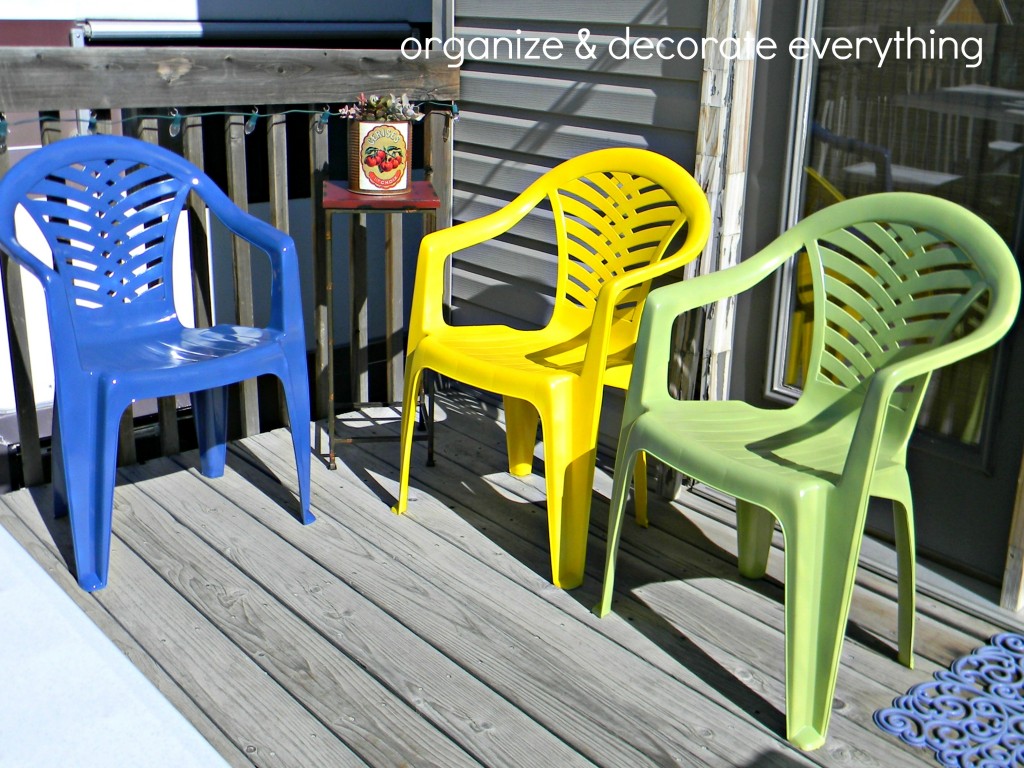 Colorful Outdoor Chairs - Organize and Decorate Everything