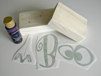 Boo Blocks with Glow-in-the-dark Vinyl - Organize and Decorate Everything