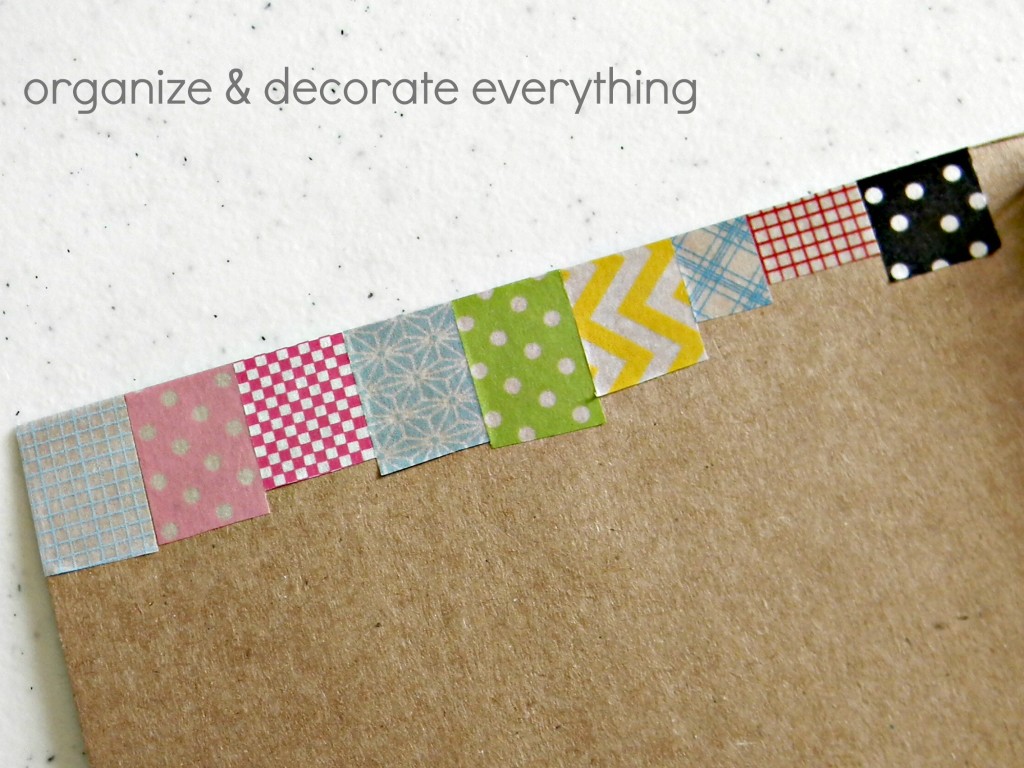Washi Tape Notebook - Organize and Decorate Everything