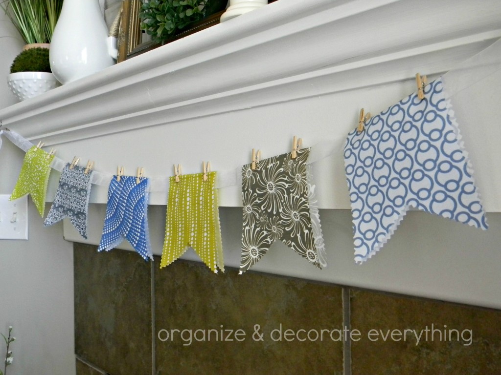 Easy Fabric Banner - Organize and Decorate Everything
