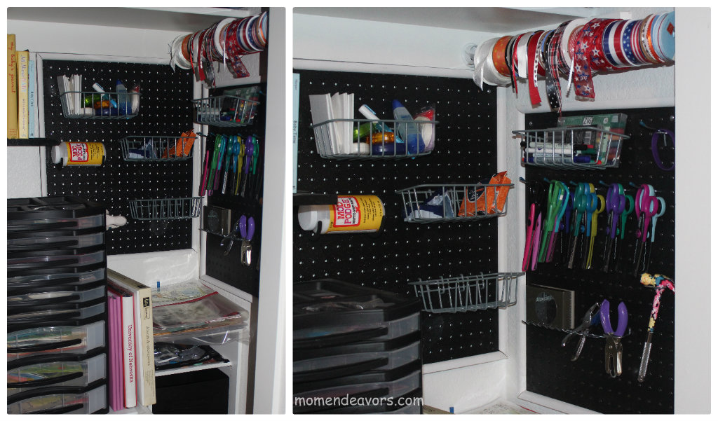 Peg board Craft-Room-Peg-Board-Storage - Organize and Decorate Everything