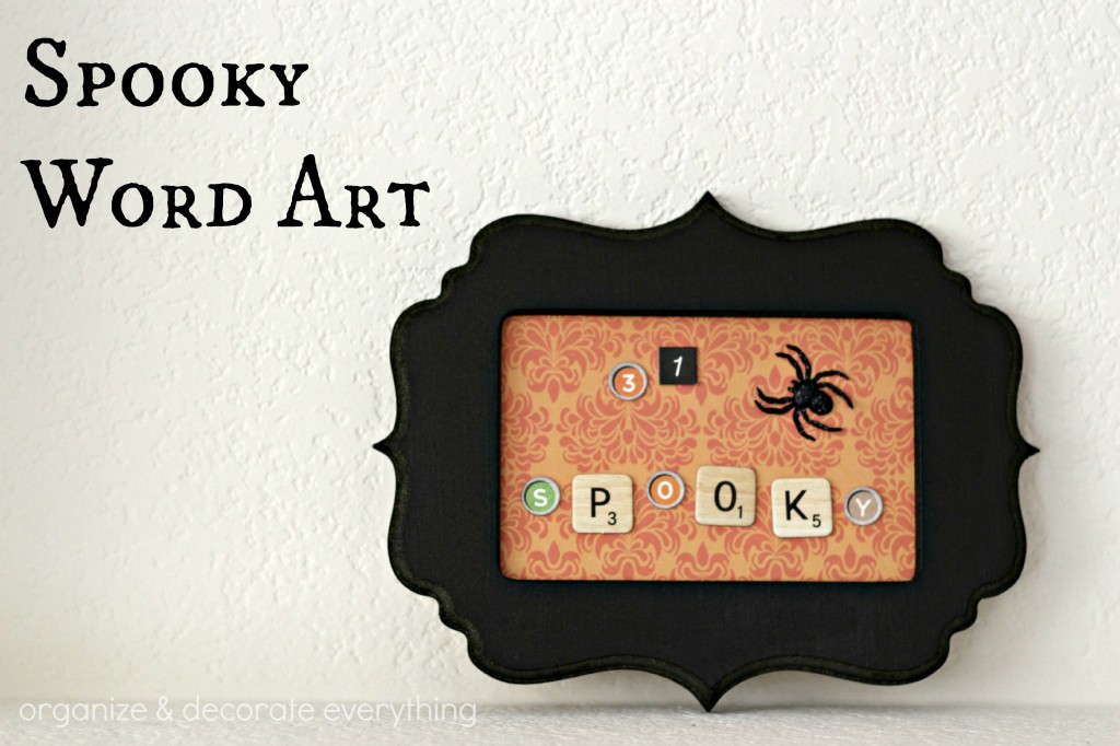 Spooky Word Art - Organize and Decorate Everything