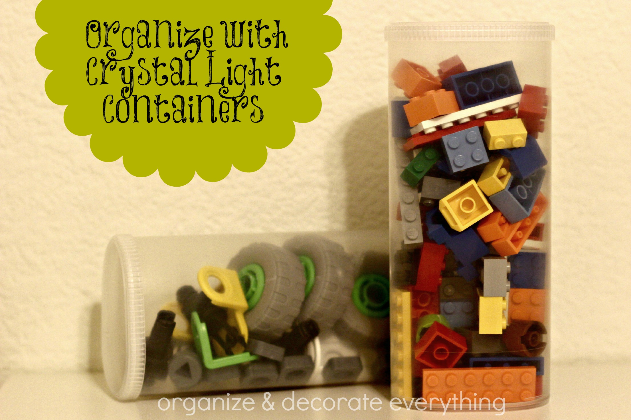 Crystal Light Containers.1 - Organize and Decorate Everything