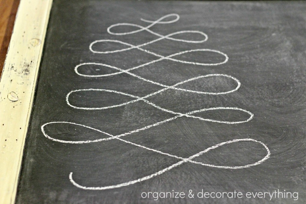 Christmas Tree Chalk Board Art - Organize and Decorate Everything