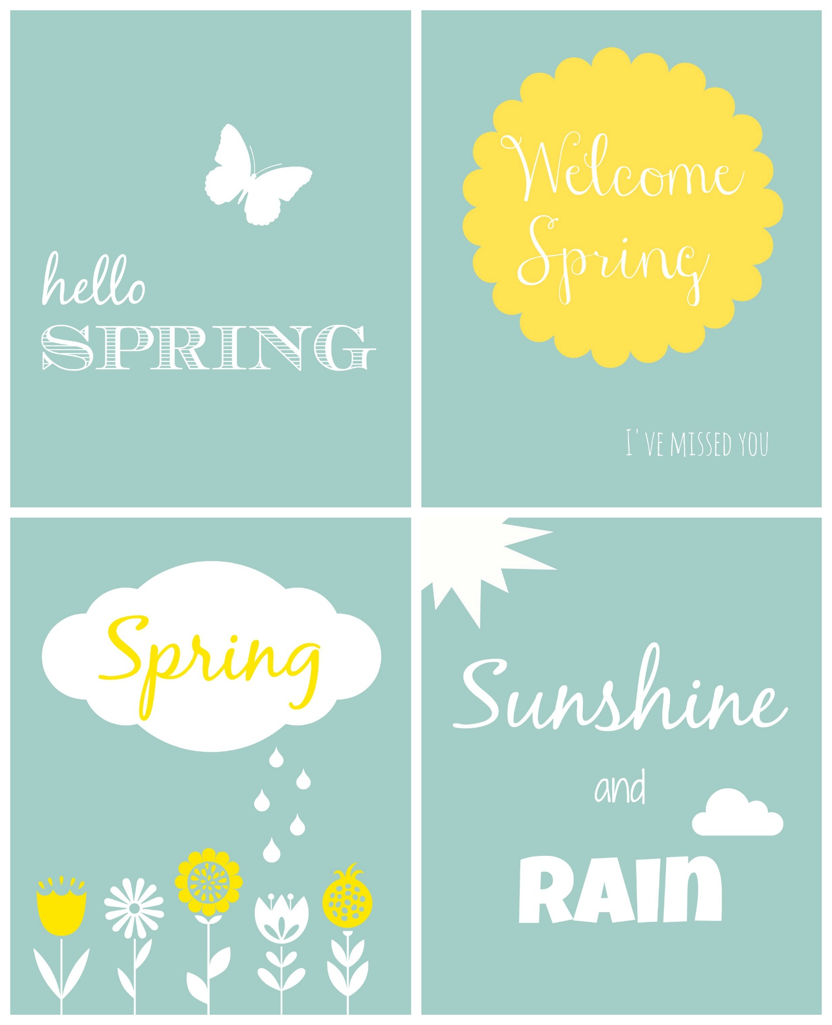 spring collage - Organize and Decorate Everything