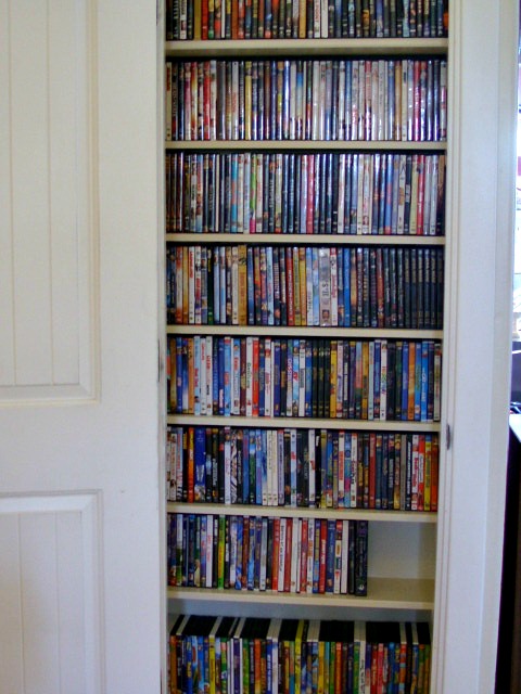 Family Room Tour - DVD Storage and More - Organize and Decorate Everything
