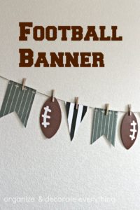 Football Banner - Organize and Decorate Everything