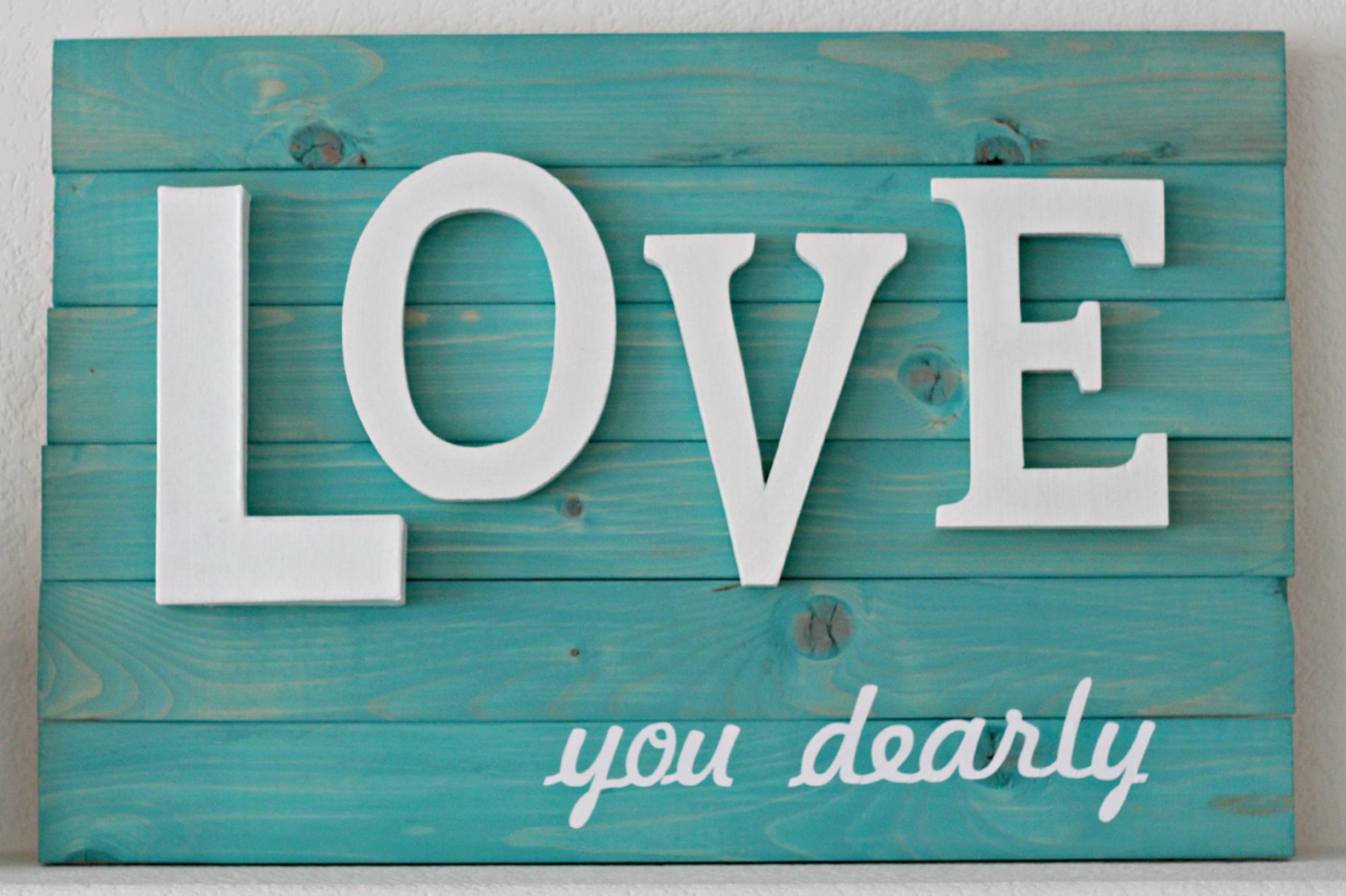 Love You Dearly Valentine's Day Mantel - Organize and Decorate Everything