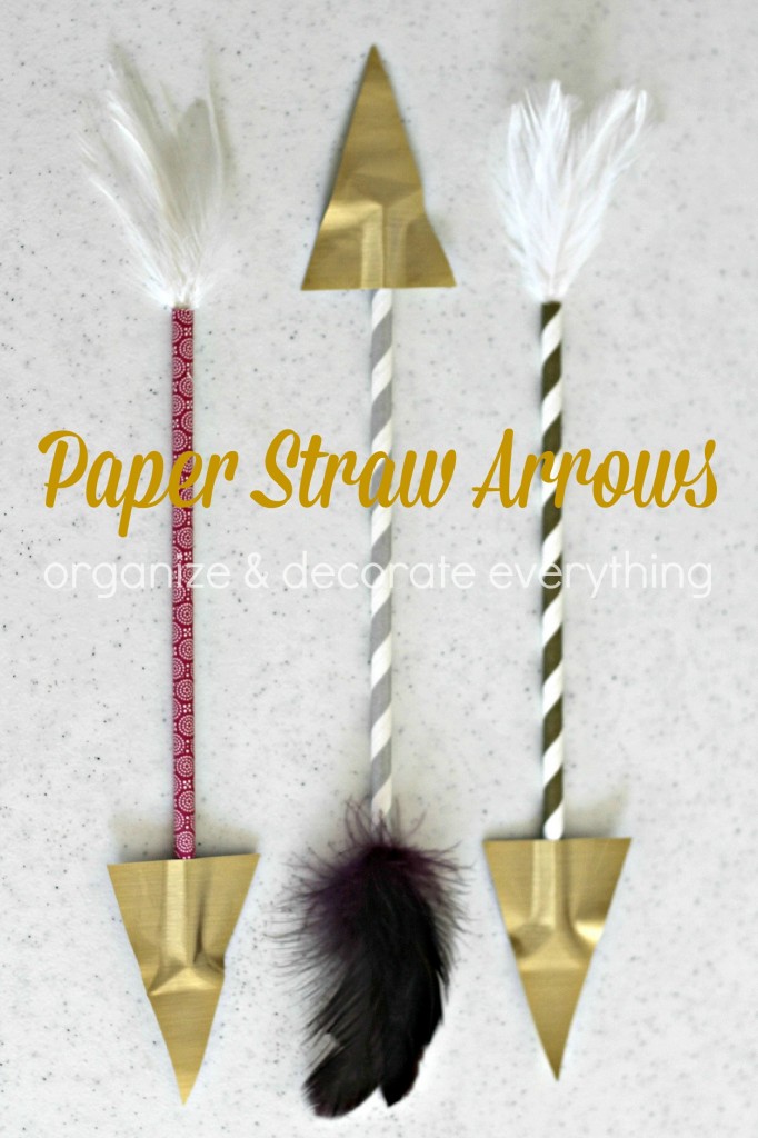 Paper Straw Arrows - Organize and Decorate Everything