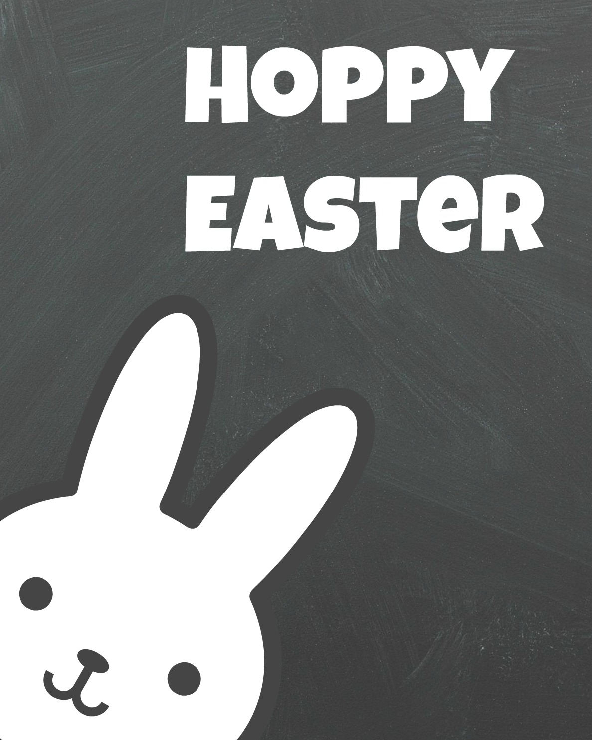 Hoppy Easter chalkboard - Organize and Decorate Everything