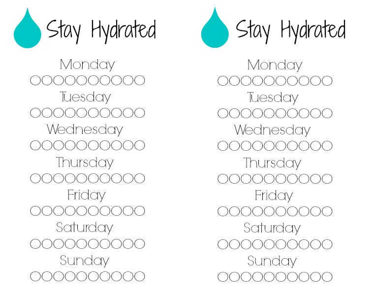 Stay Hydrated printable - Organize and Decorate Everything