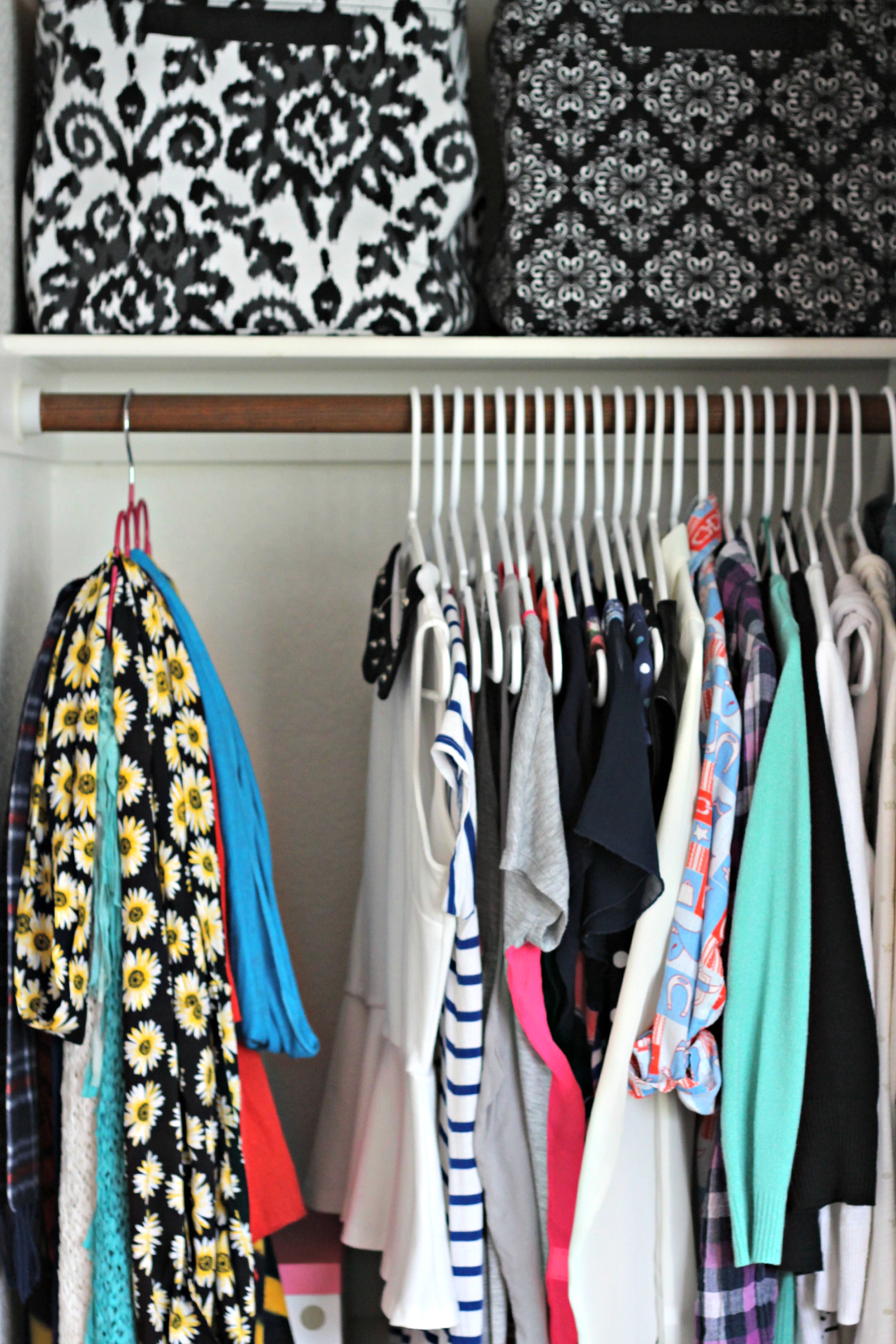 Teen Organized Closet- shirts - Organize and Decorate Everything
