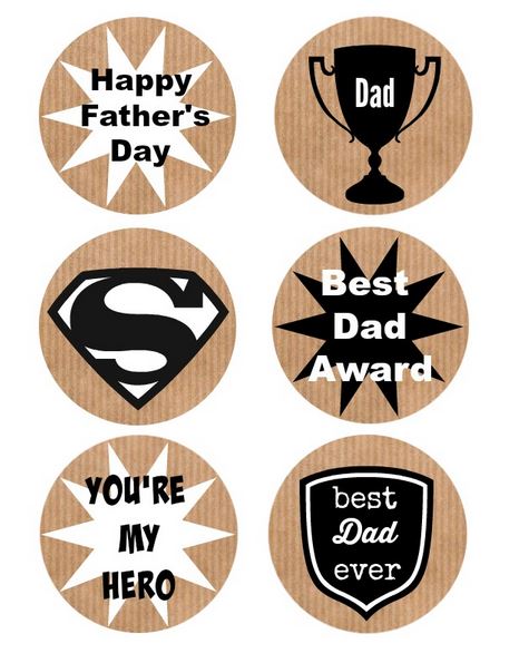 Father's Day Printables - banner and tags - Organize and Decorate ...