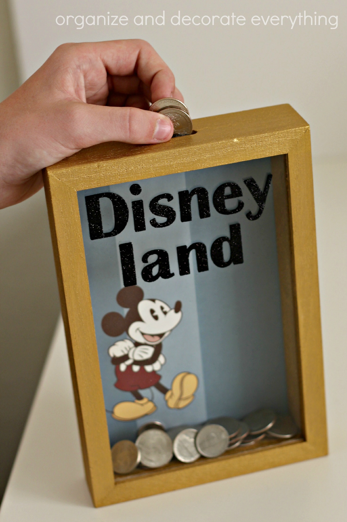 Disney Shadow Box Savings Bank - Organize and Decorate Everything