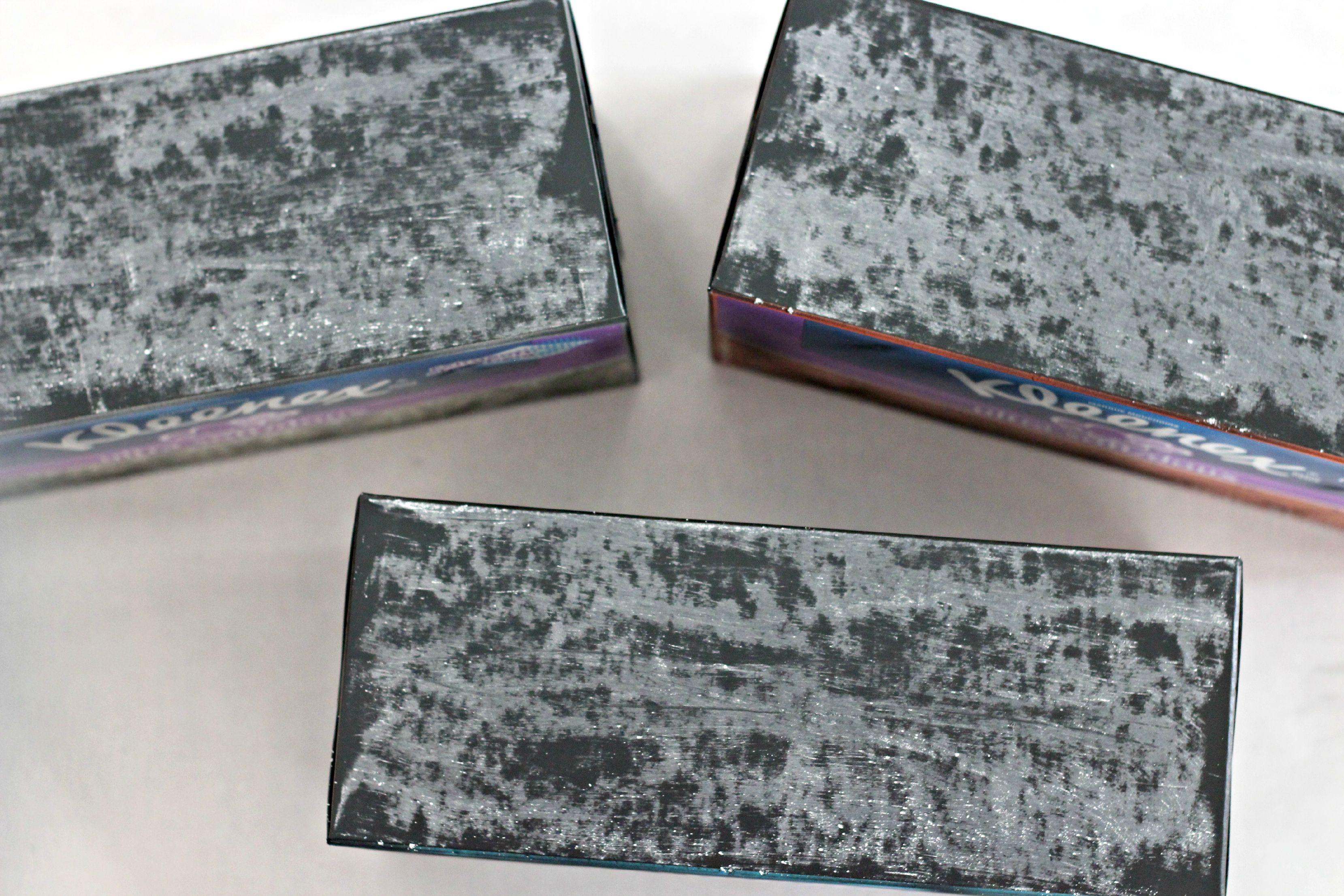 Chalkboard Tissue Boxes chalk primed.1 - Organize and Decorate Everything