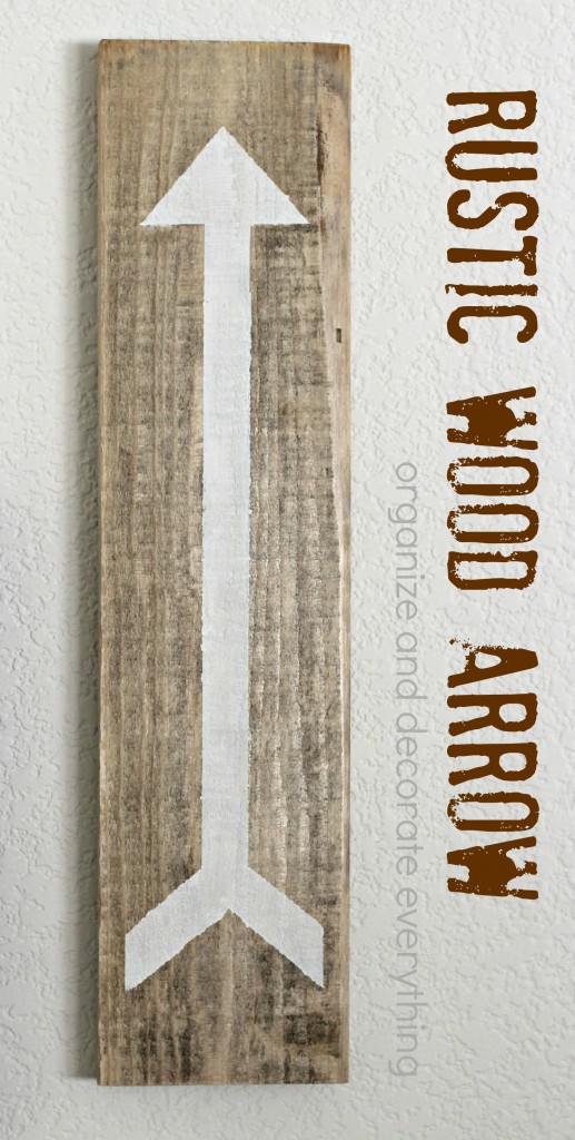 Rustic Wood Arrow - Organize and Decorate Everything