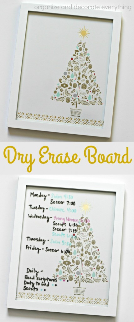 Dry Erase Board - Organize and Decorate Everything