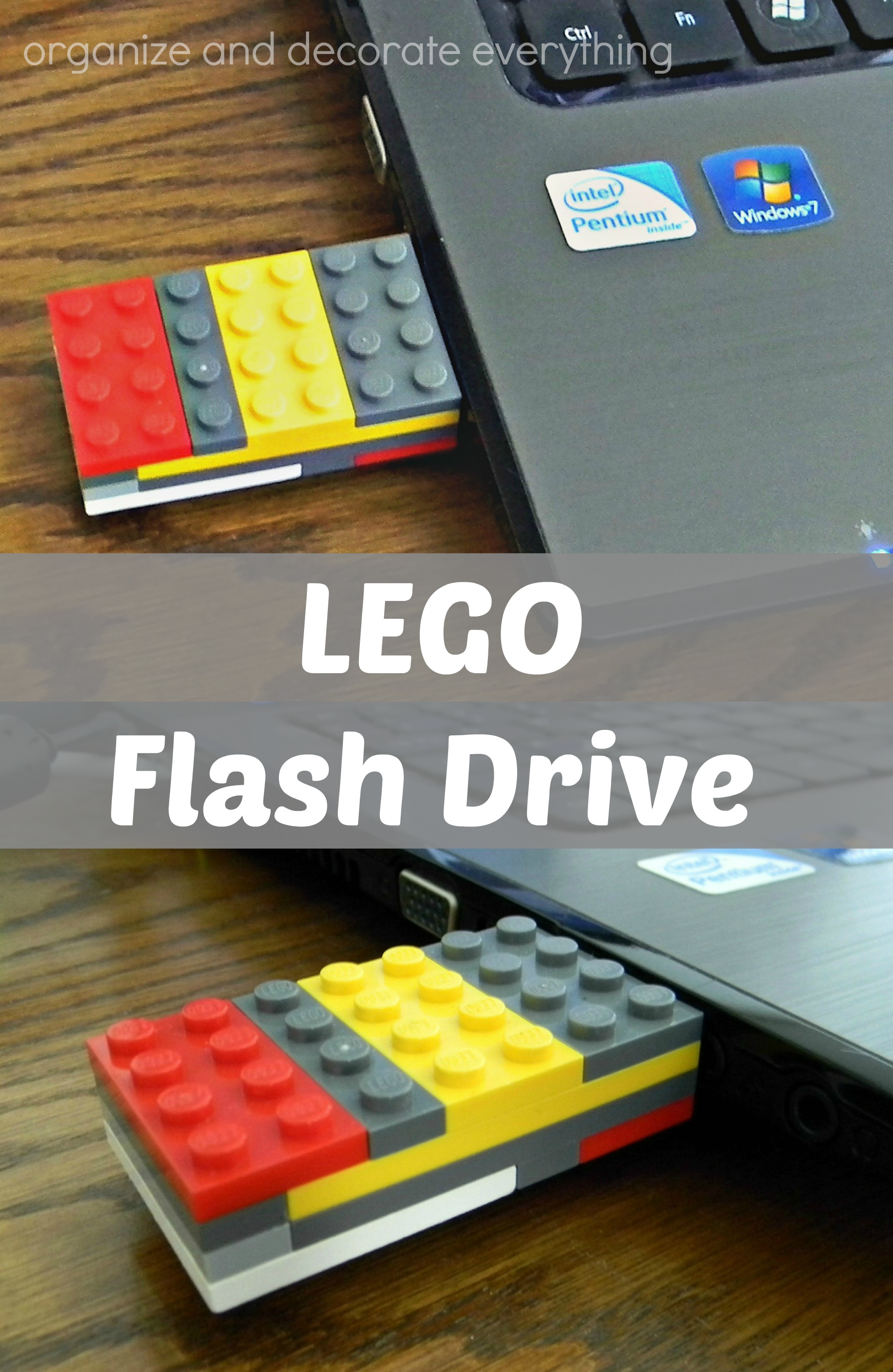 Lego Flash Drive - Organize and Decorate Everything