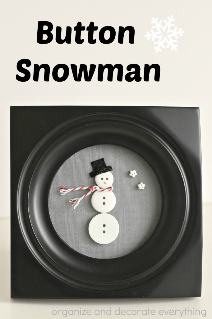 Button Snowman - Organize and Decorate Everything