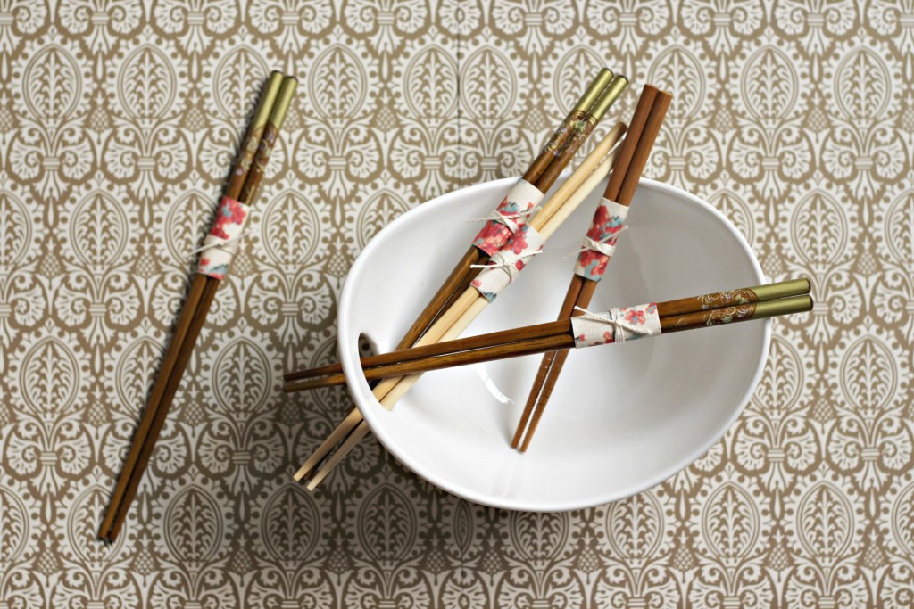 Easy to Make Chop Stick Wraps - Organize and Decorate Everything