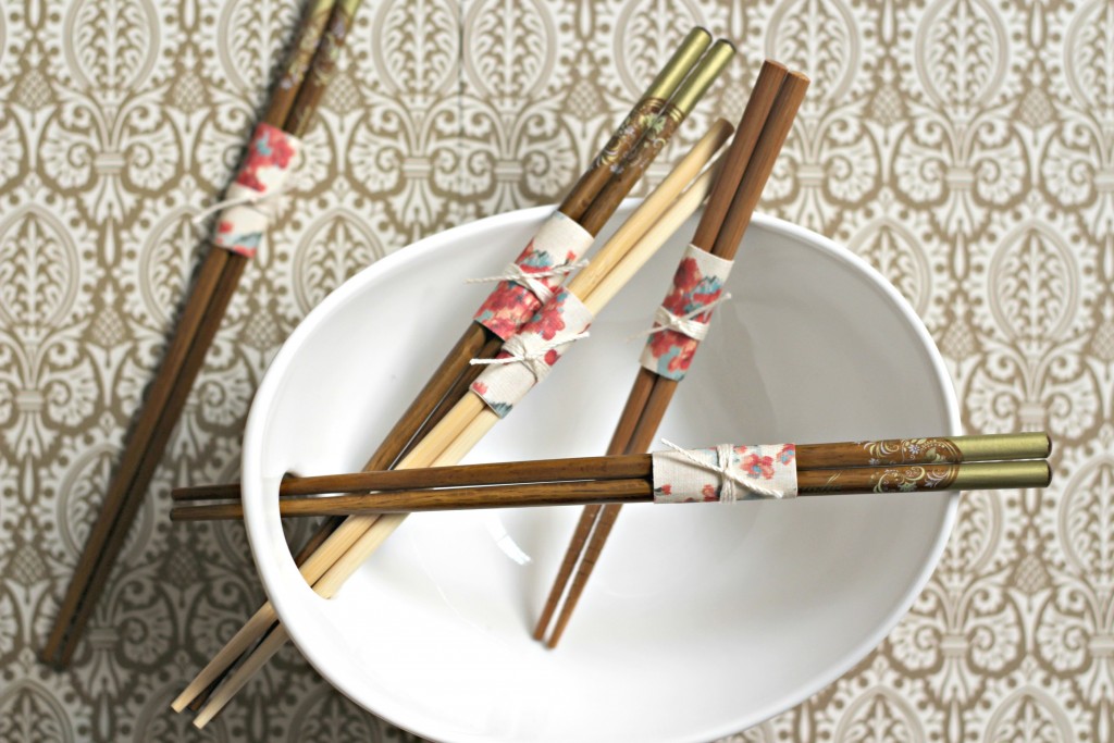 Easy to Make Chop Stick Wraps - Organize and Decorate Everything