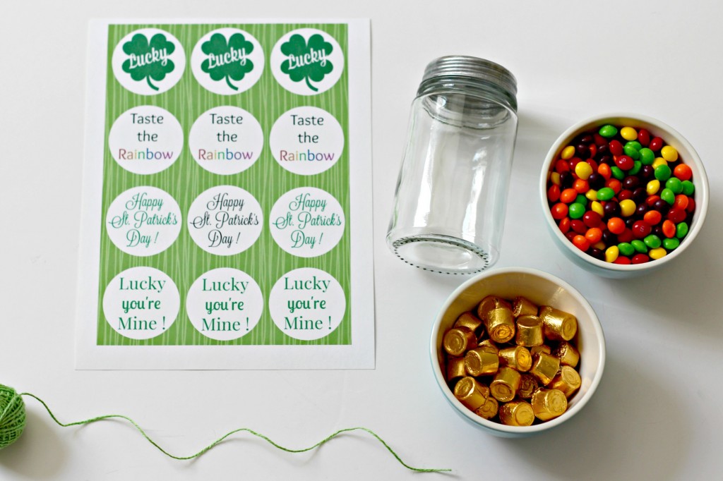 St. Patrick's Day Rainbow Candy Jars - Organize and Decorate Everything