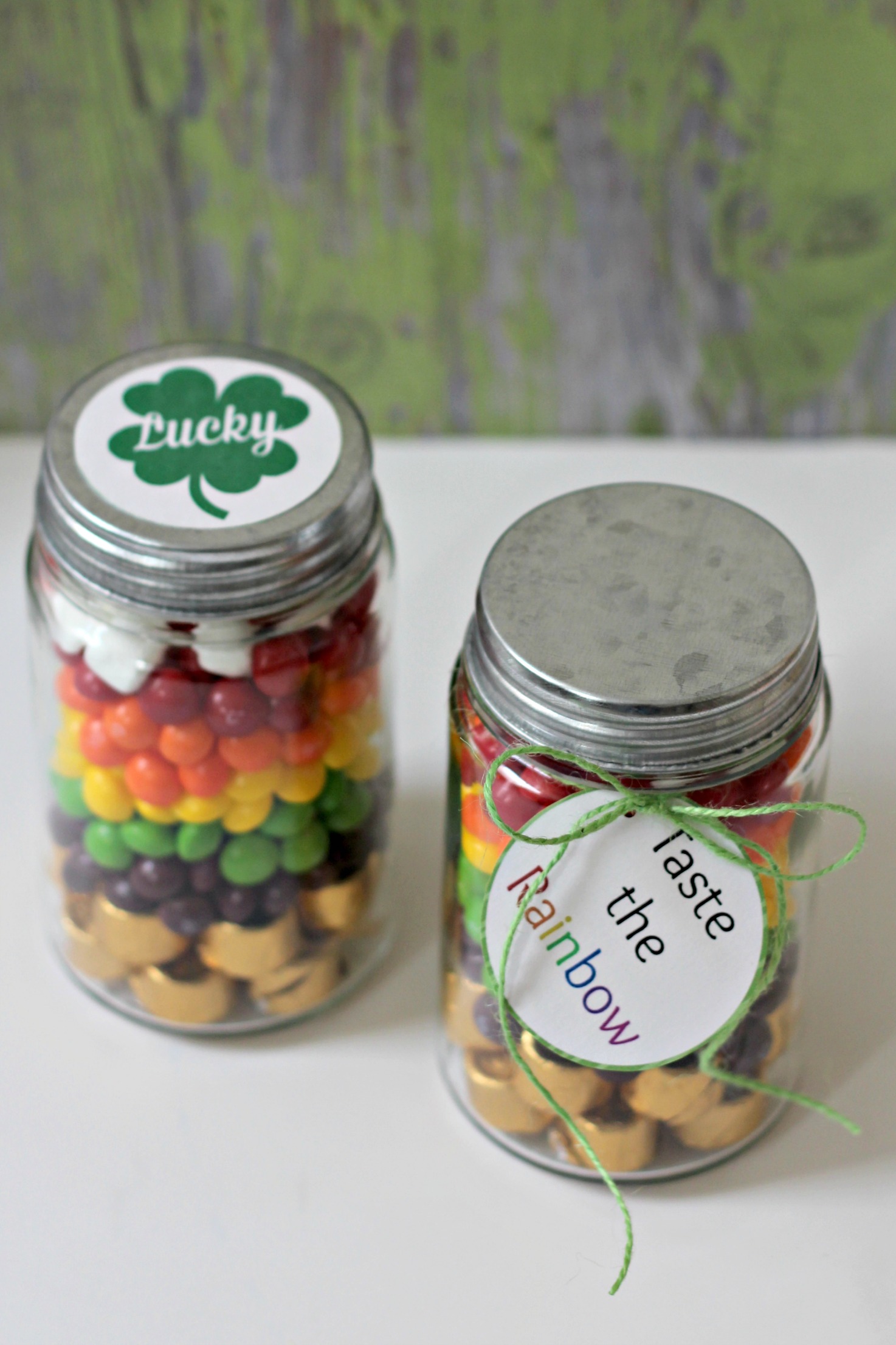 St. Patrick's Day Rainbow Candy Jars - Organize and Decorate Everything