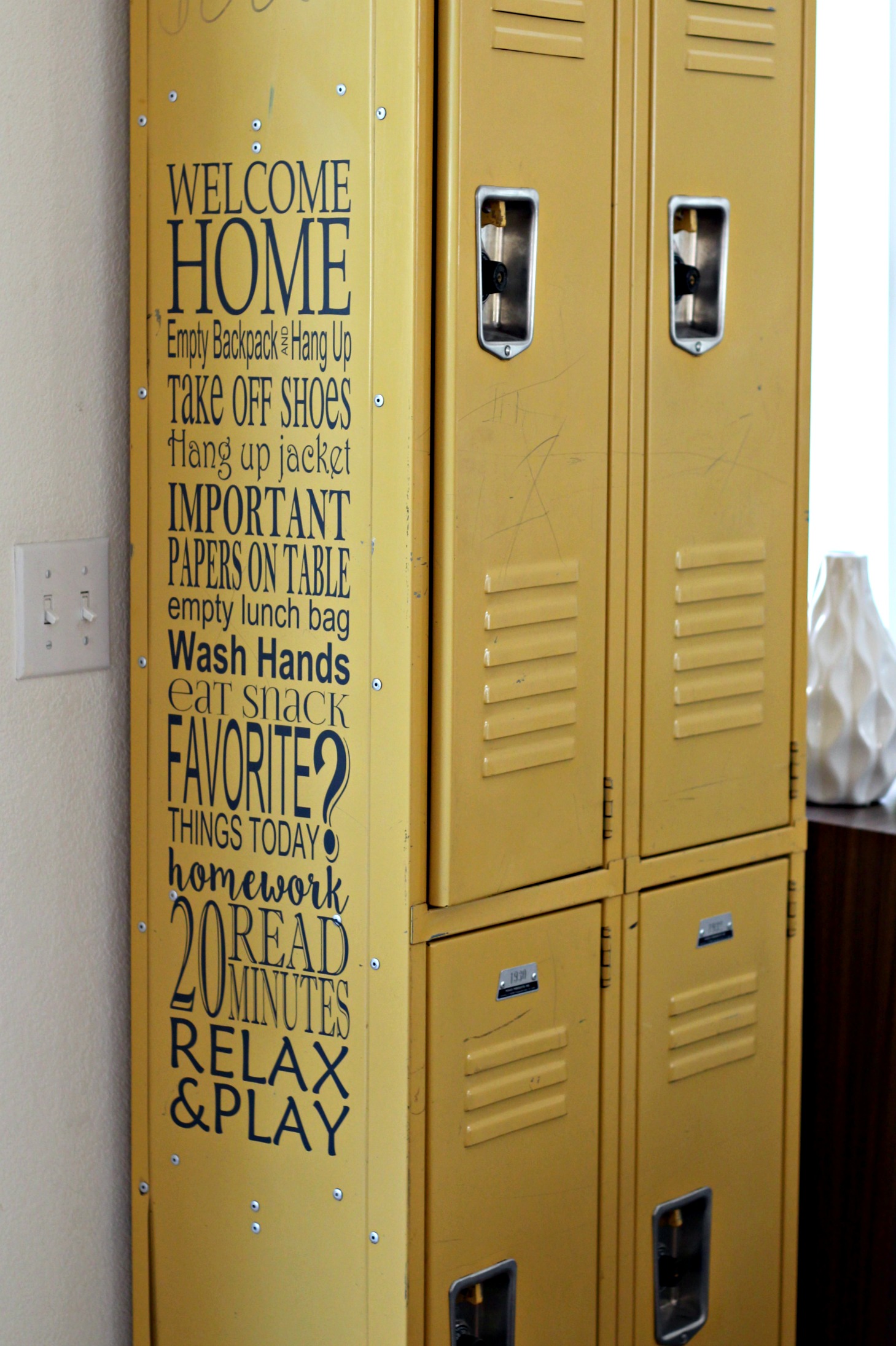 Add Personality to your Home with Vinyl Wall Decals - Organize and ...