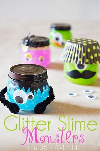 halloween-kids-crafts-glitter-slime-monsters - Organize and Decorate ...