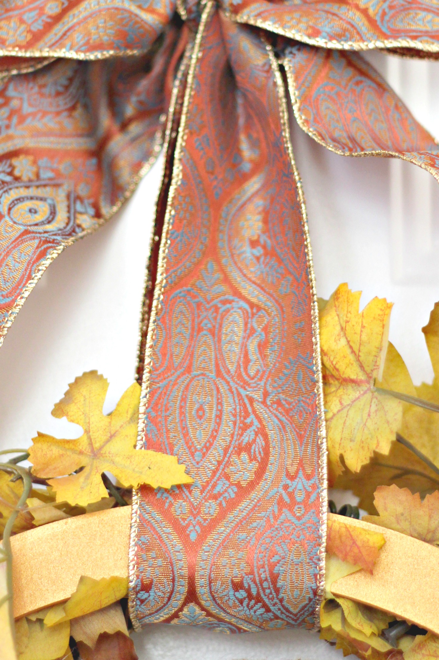 Monogram Fall Wreath - Organize and Decorate Everything