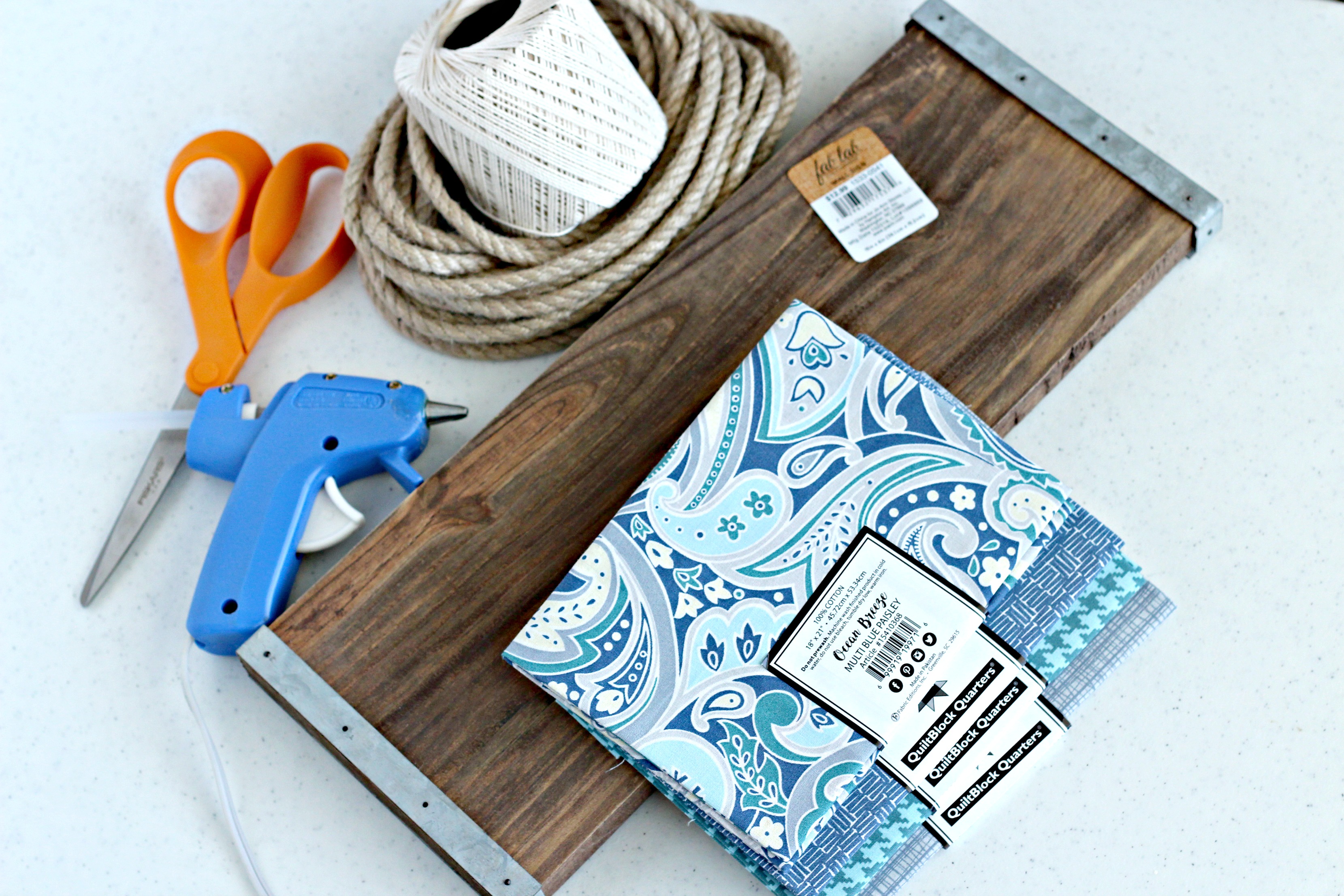 Rope and Fabric Word Art - Organize and Decorate Everything