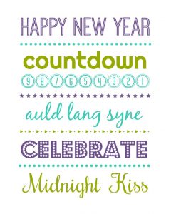 New Years Subway Art Printable - Organize and Decorate Everything