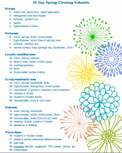 Spring Cleaning Tips and Schedule - Organize and Decorate Everything