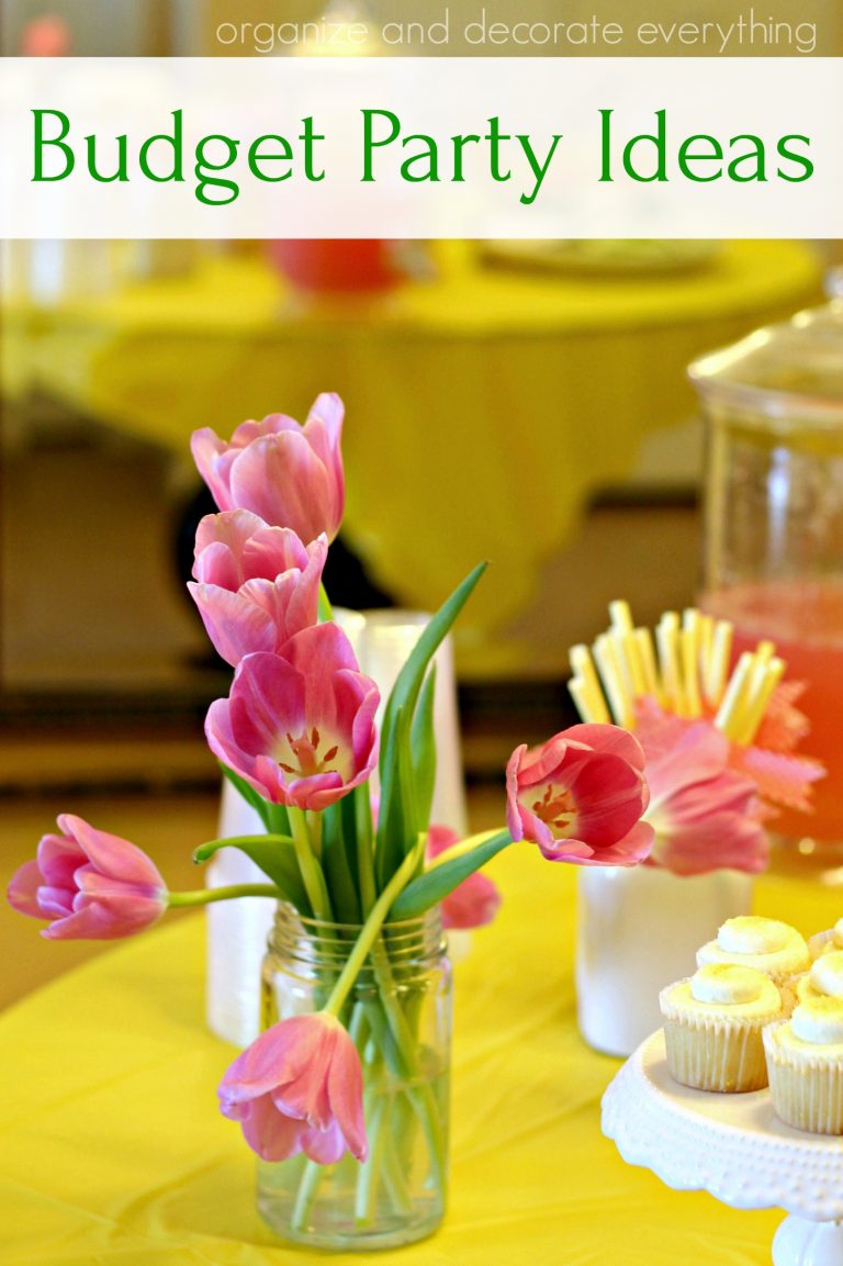 Budget Party Ideas - Organize and Decorate Everything