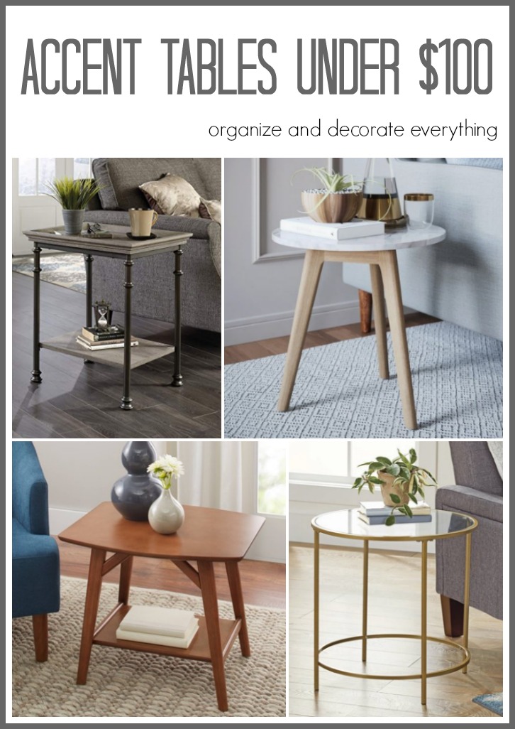 Accent Tables under $100 - Friday Favorite Finds - Organize and ...
