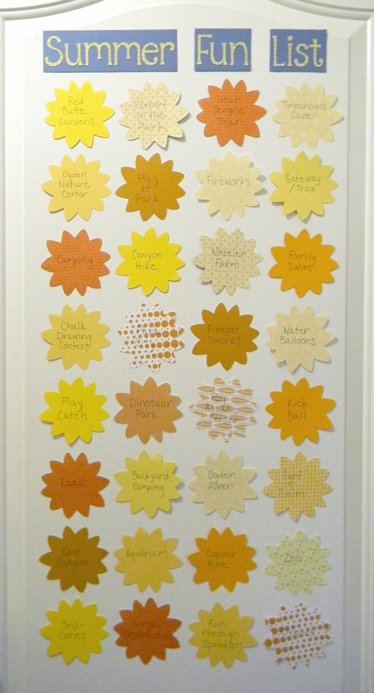 Summer Fun List Ideas and Activities - Organize and Decorate Everything