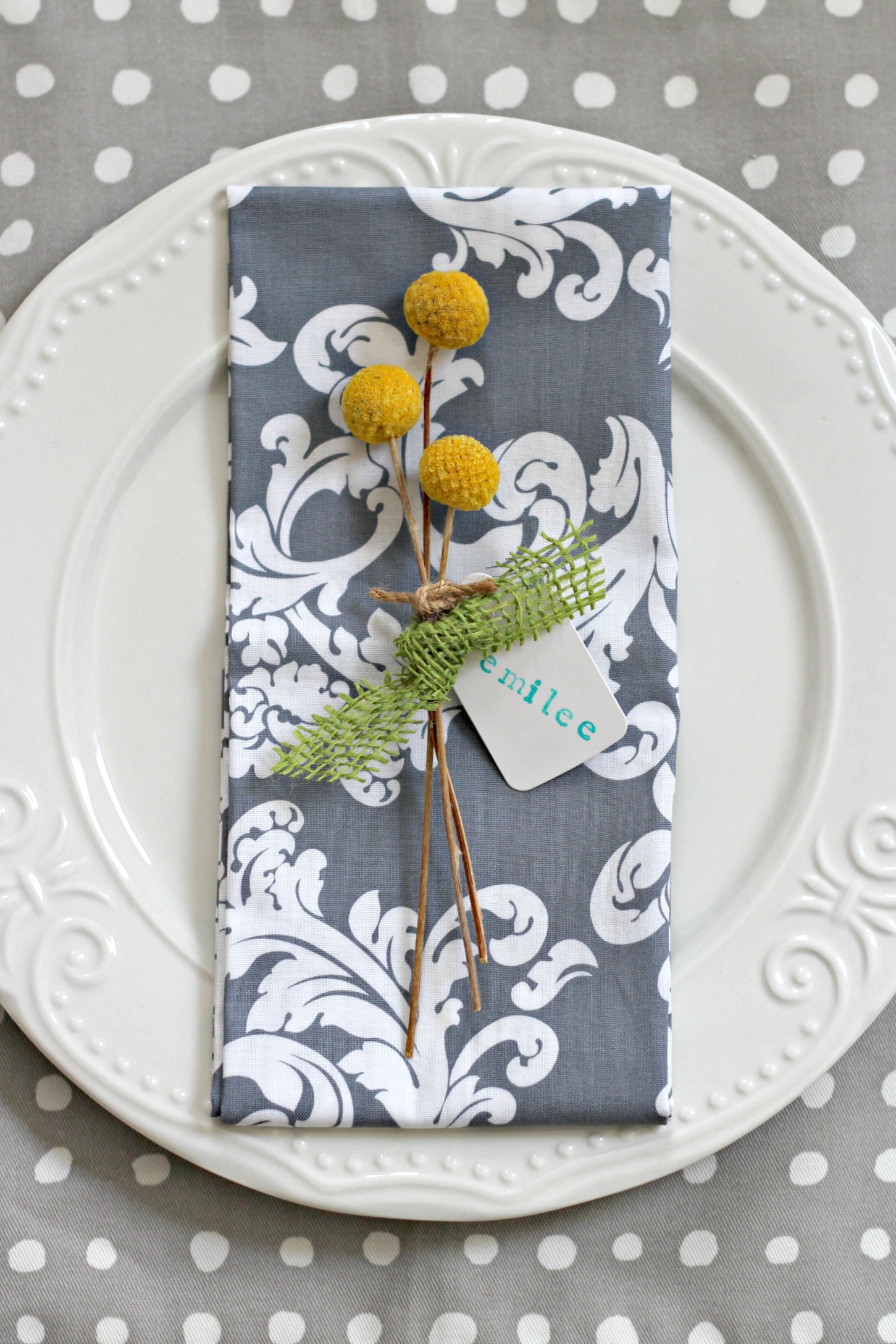 Stamped Place Cards - Organize and Decorate Everything